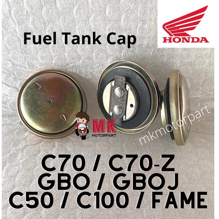 (1BJ) Fuel Tank Cap Honda C70 / C70z / GBO / GBOJ / C50 / C100 / Fame ...