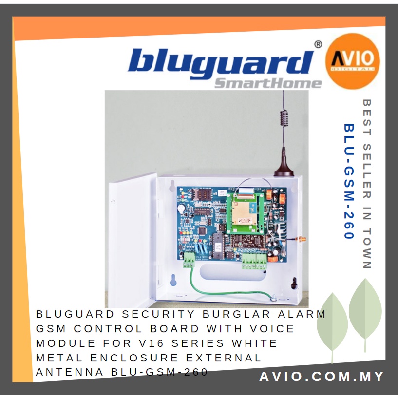 Bluguard Wired Burglar Alarm GSM Control Board Voice Module for V16 ...