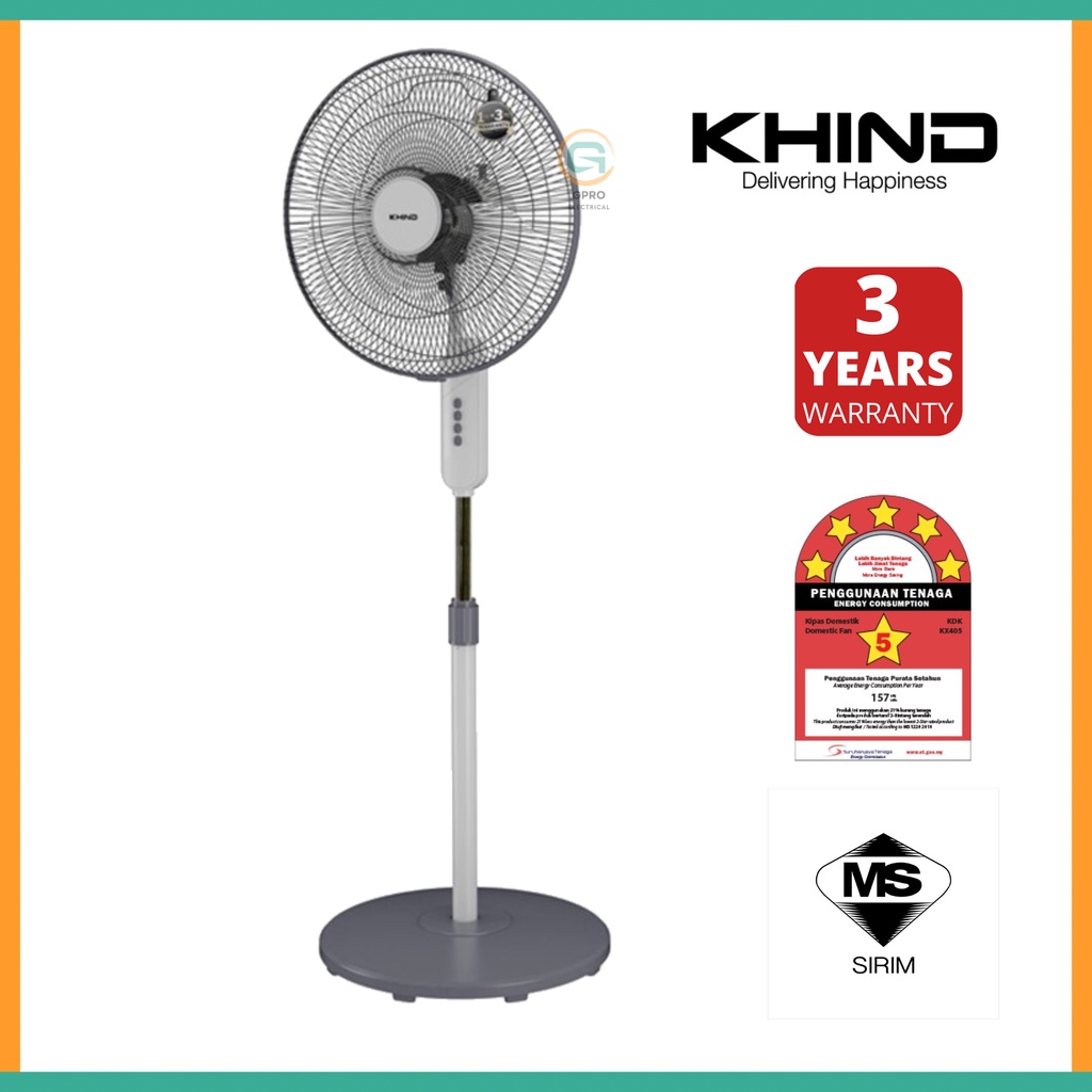 KHIND STAND FAN 16” SF1682SE | KHIND KIPAS ANGIN BERDIRI 16” | ESF ...