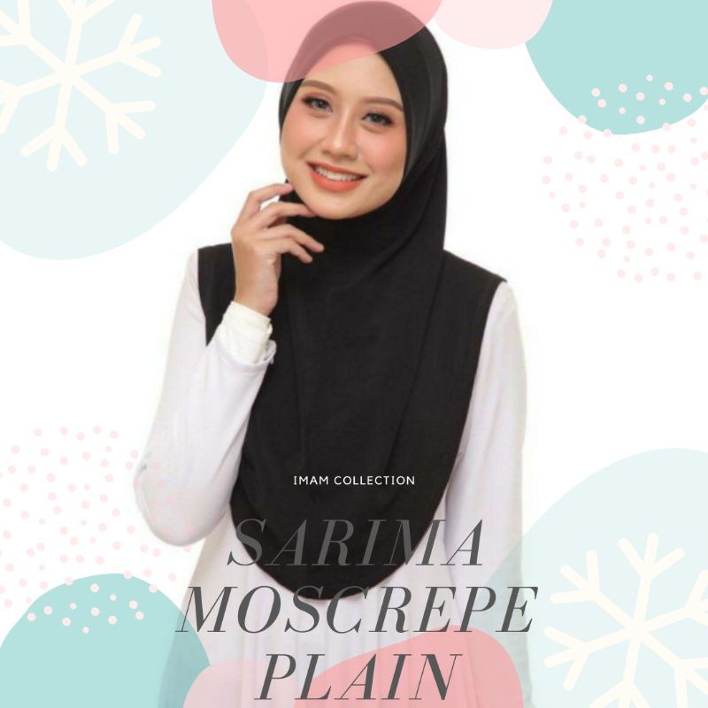 🌸 SARIMA MOSCREPE PLAIN 🌸 | Shopee Malaysia