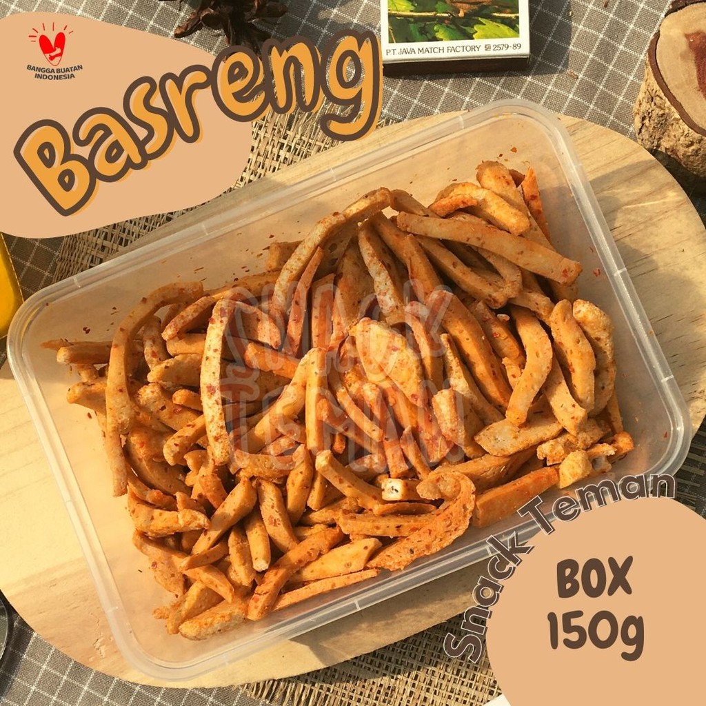 Spicy Basreng Viral Orange Leaves Box 150g - Bandung Friends Snack ...
