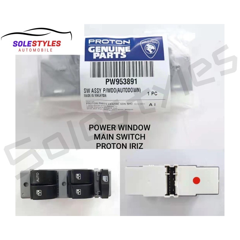 PW953891 original Proton Iriz New Main Power Window Switch | Shopee ...