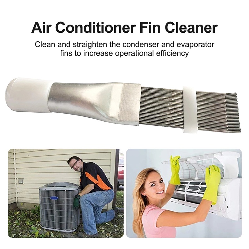 KIPRUN Air Conditioning Fin Cleaning Comb Stainless Steel Fin ...