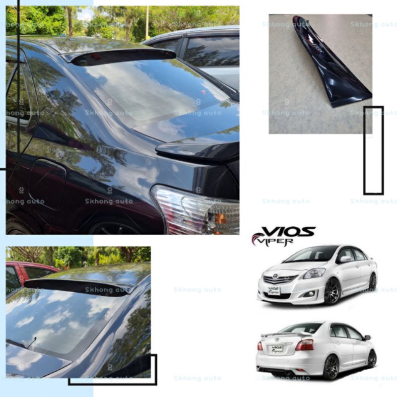 Toyota Vios 2008-2013 NCP93 Rear Wing Spoiler Visor Dugong / Rear visor ...
