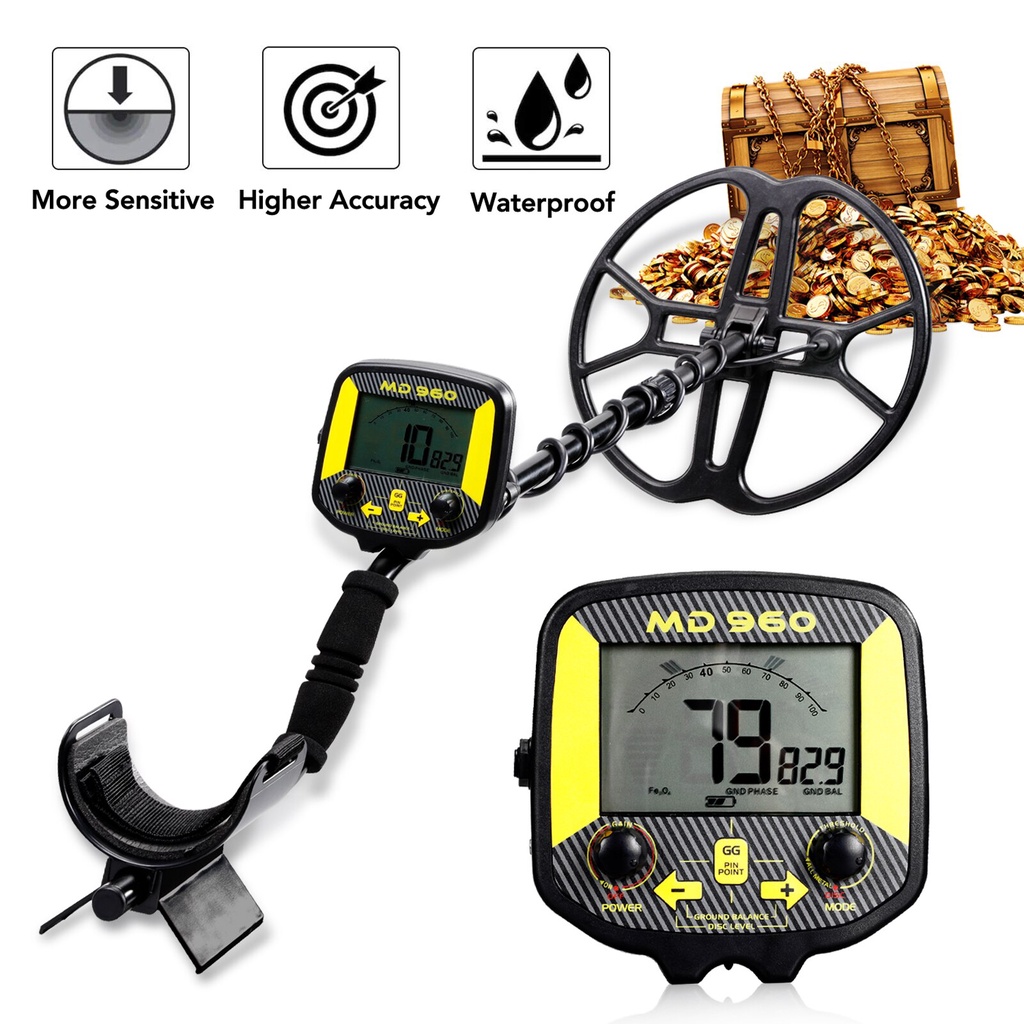 MD960 13 Inch Metal Detector High Sensitivity High Accuracy Metal ...