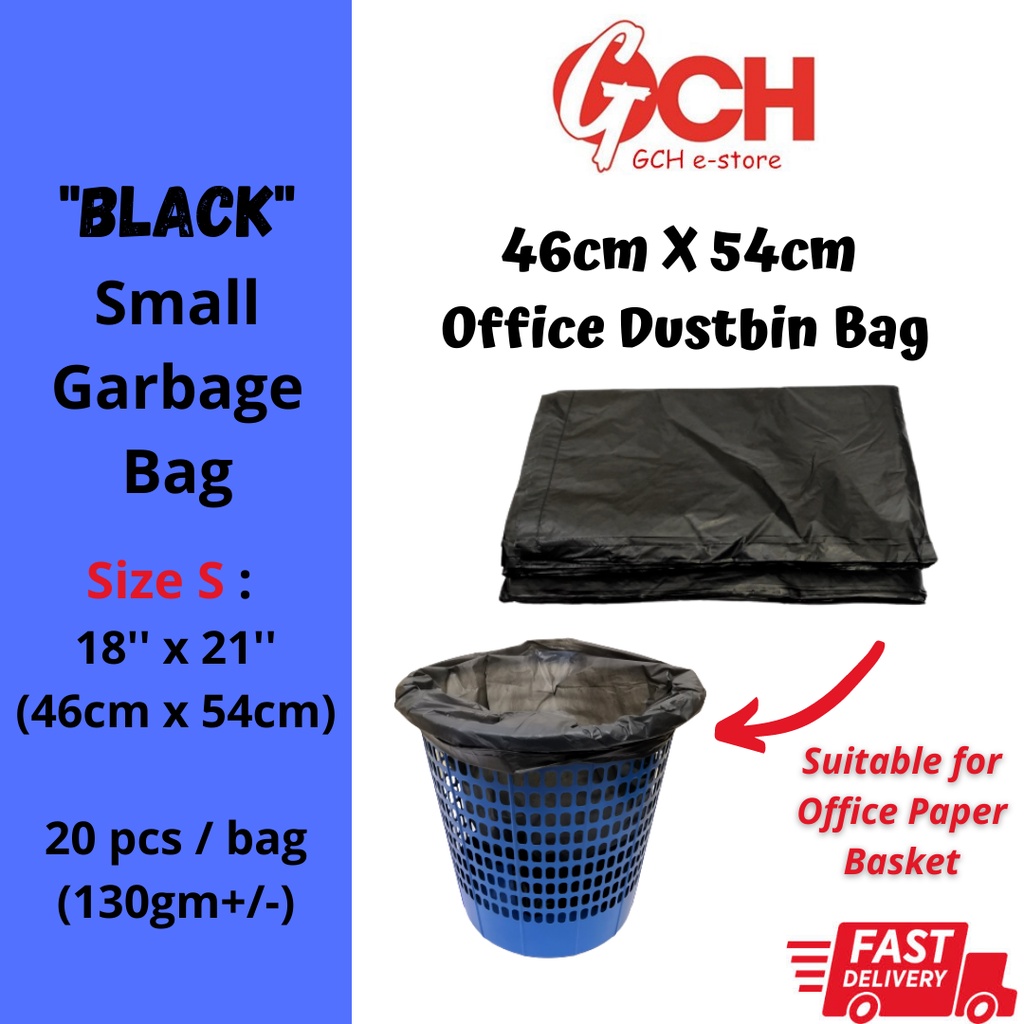 Size S Garbage Bag (20pcs) Garbage Plastic Bag / Rubbish Bag Small ...