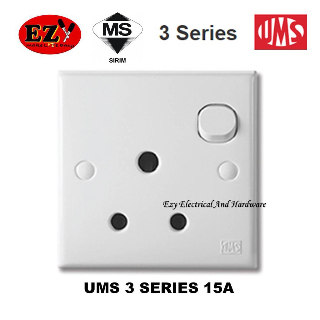 UMS 3 SERIES SWITCHES & SOCKETS *SIRIM APPROVED* | Shopee Malaysia