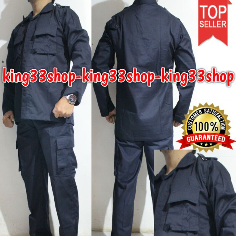 Navy Blue PDL Security Uniform | Shopee Malaysia