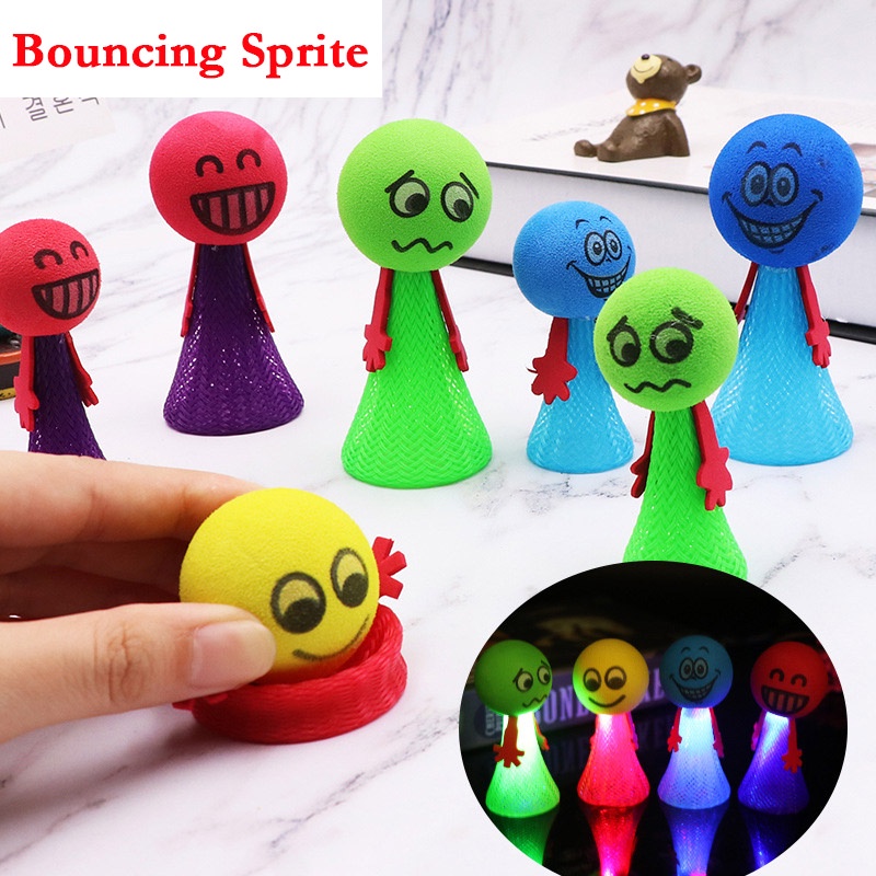 Bouncing Sprites Toys Emoji Luminous Dolls Elastic Decompression ...