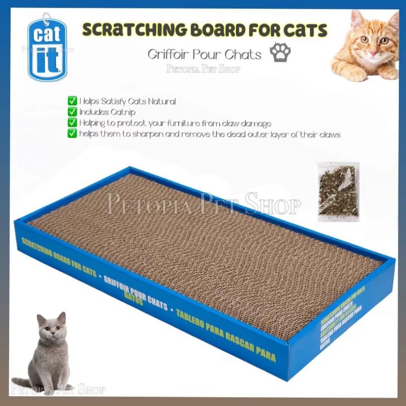 Catit Cat Wide Scratching Board With Catnip (Small/Large) | Shopee Malaysia