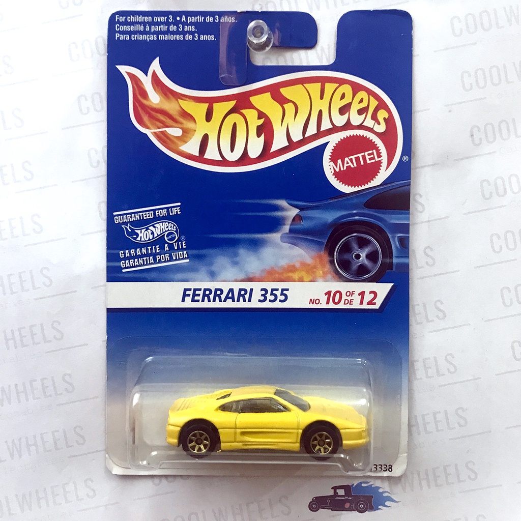 Hot Wheels Ferrari 355 - Yellow (Gold 7SP Wheels) | Shopee Malaysia