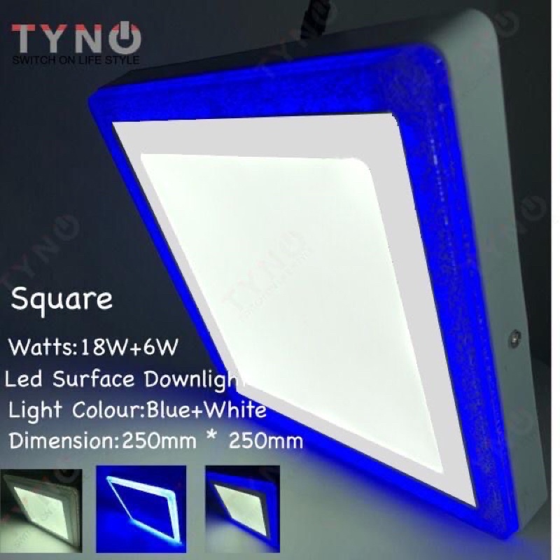 Double Color LED Panel Light Panel LED Ceiling Lamp Downlight surface ...