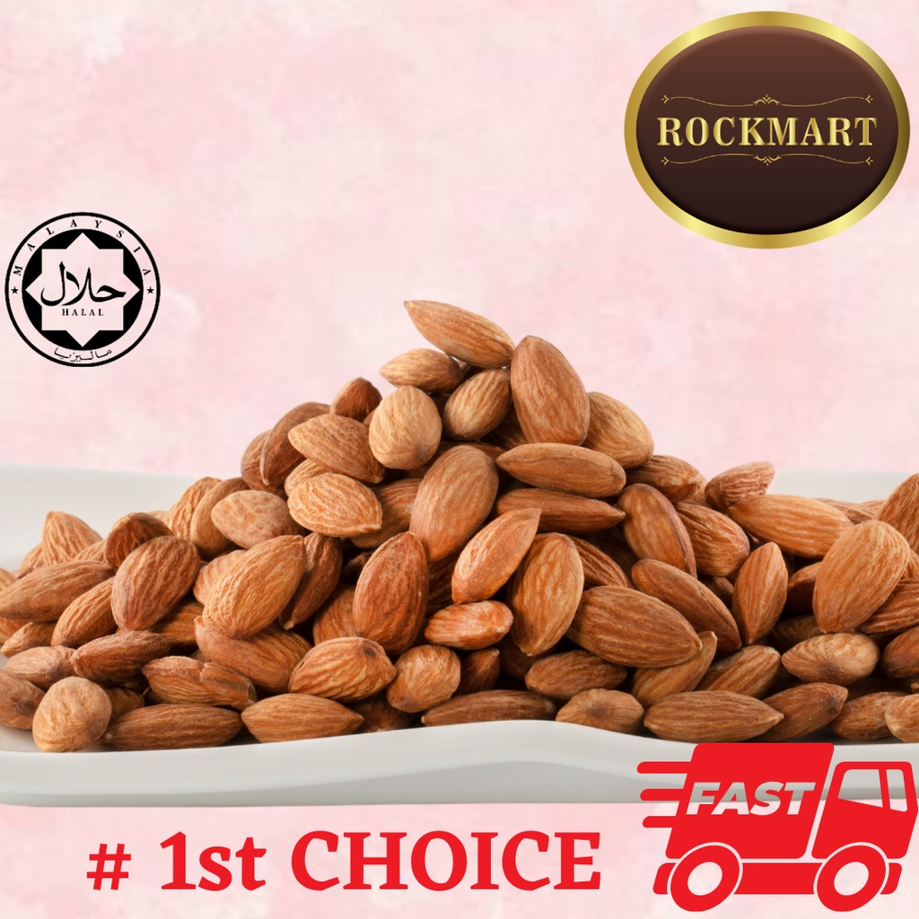 KACANG BADAM MASIN ( halal ) / ROASTED ALMOND / 杏仁果 | Shopee Malaysia