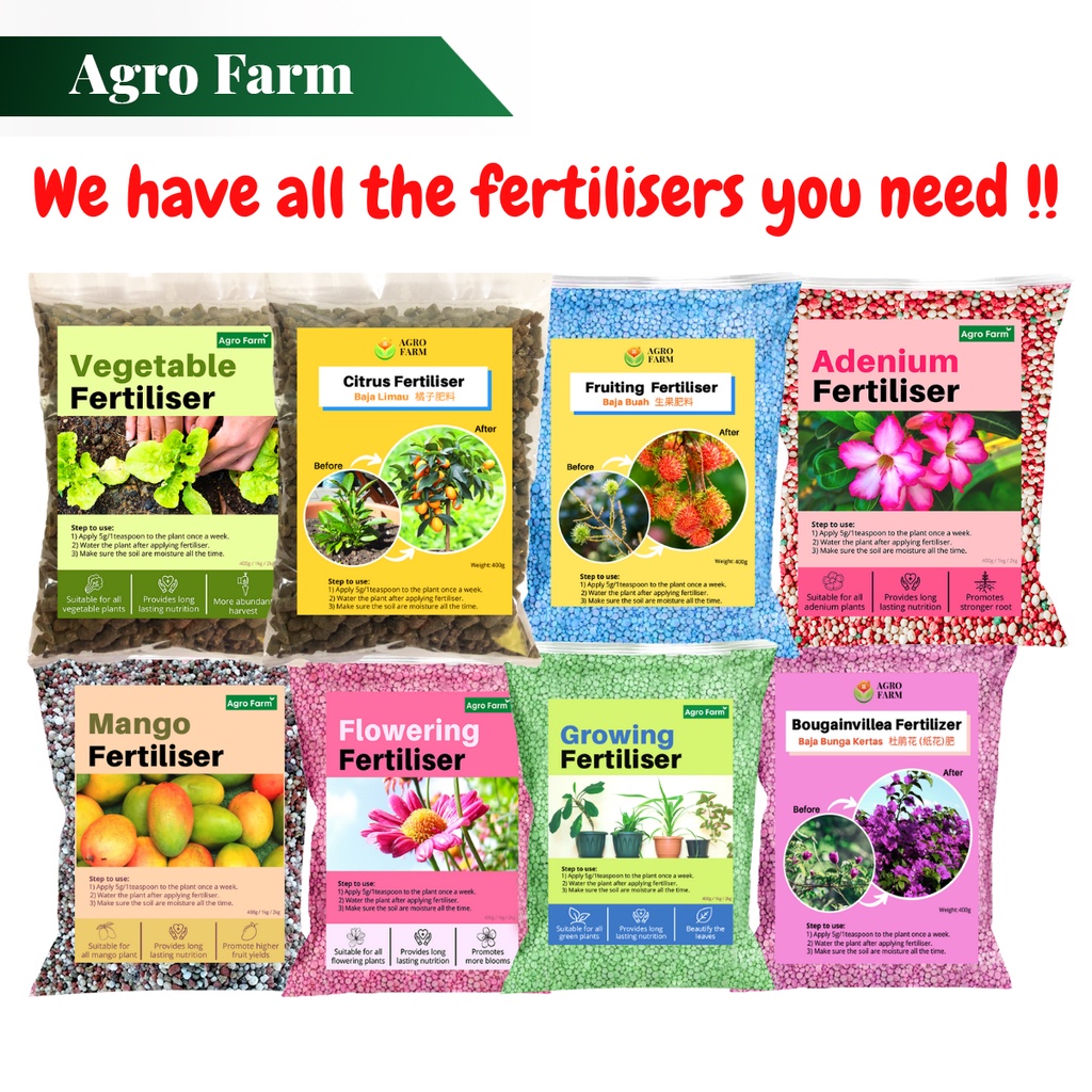 Agro Farm Tester Pack / Baja Buah / Baja Bunga / Baja Subur / Baja ...