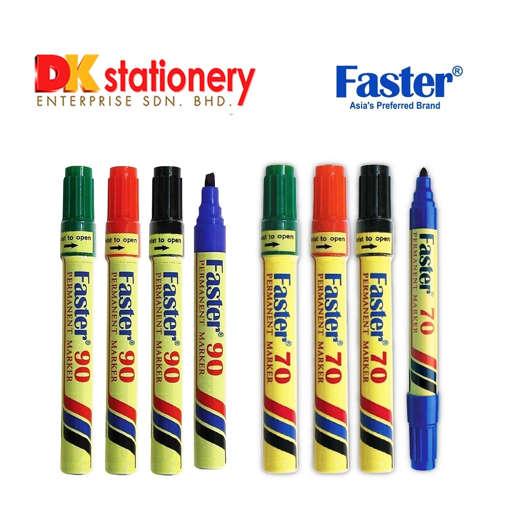 Faster Permanent Marker 70 / 90 | Shopee Malaysia
