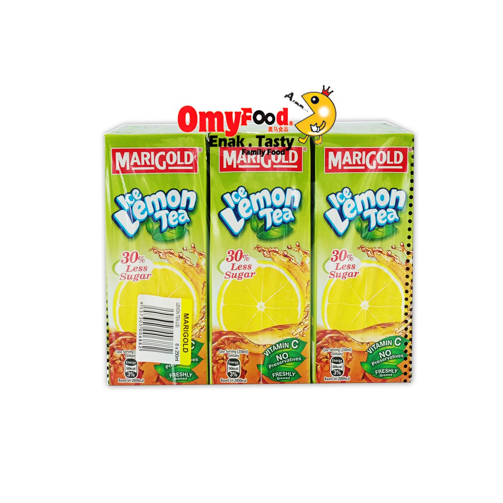 6/24pcs x 250ml Marigold Drink[Teh Bunga/Soya/Laici/Limau/Lemon Barley ...