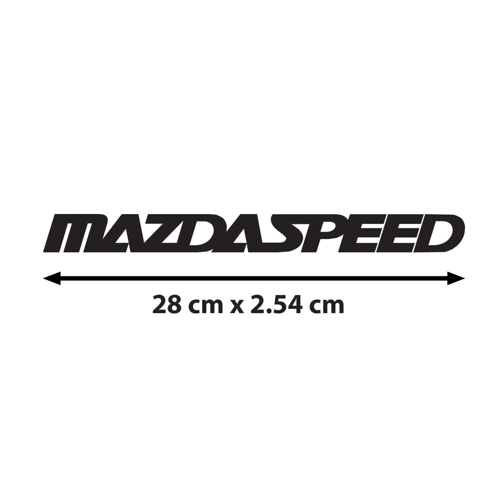mazdaspeed Sticker Decal Vinyl Car 2x (2 pieces with same colour ...