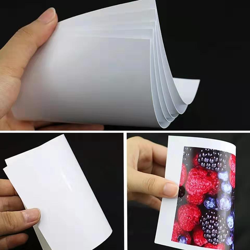 DIY Button Badge Printing Paper 100Sheets A4 Glossy Photo Paper Water ...