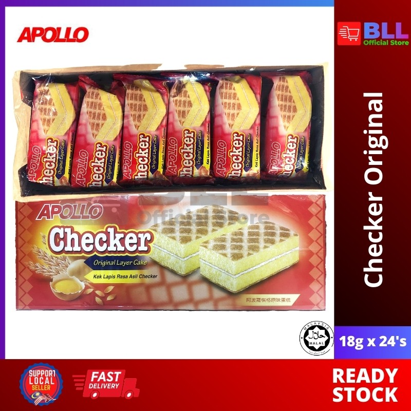 (Halal) Apollo Layer Cake Chocolate Pandan Strawberry Blueberry Checker ...