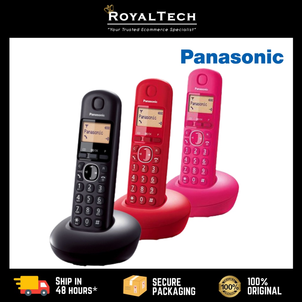 PANASONIC Cordless Dect Phone KX-TGB210 Wireless Cordless Phone without Loudspeaker | Shopee ...