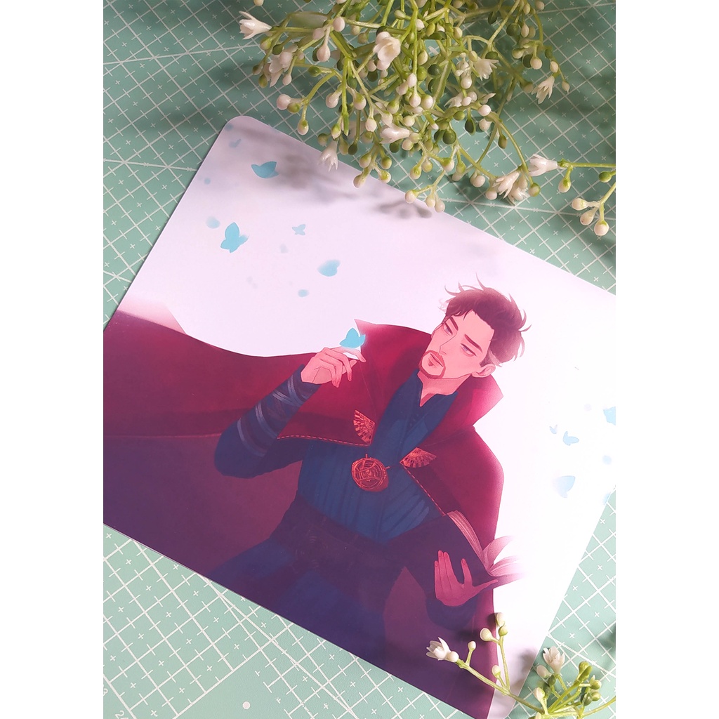 Dr Strange "Blue Butterflies" Print [Marvel Cinematic Universe MCU ...