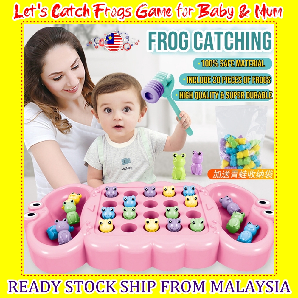 Children Play Together Frog Catch Table Game Multiplayer Double Fight ...