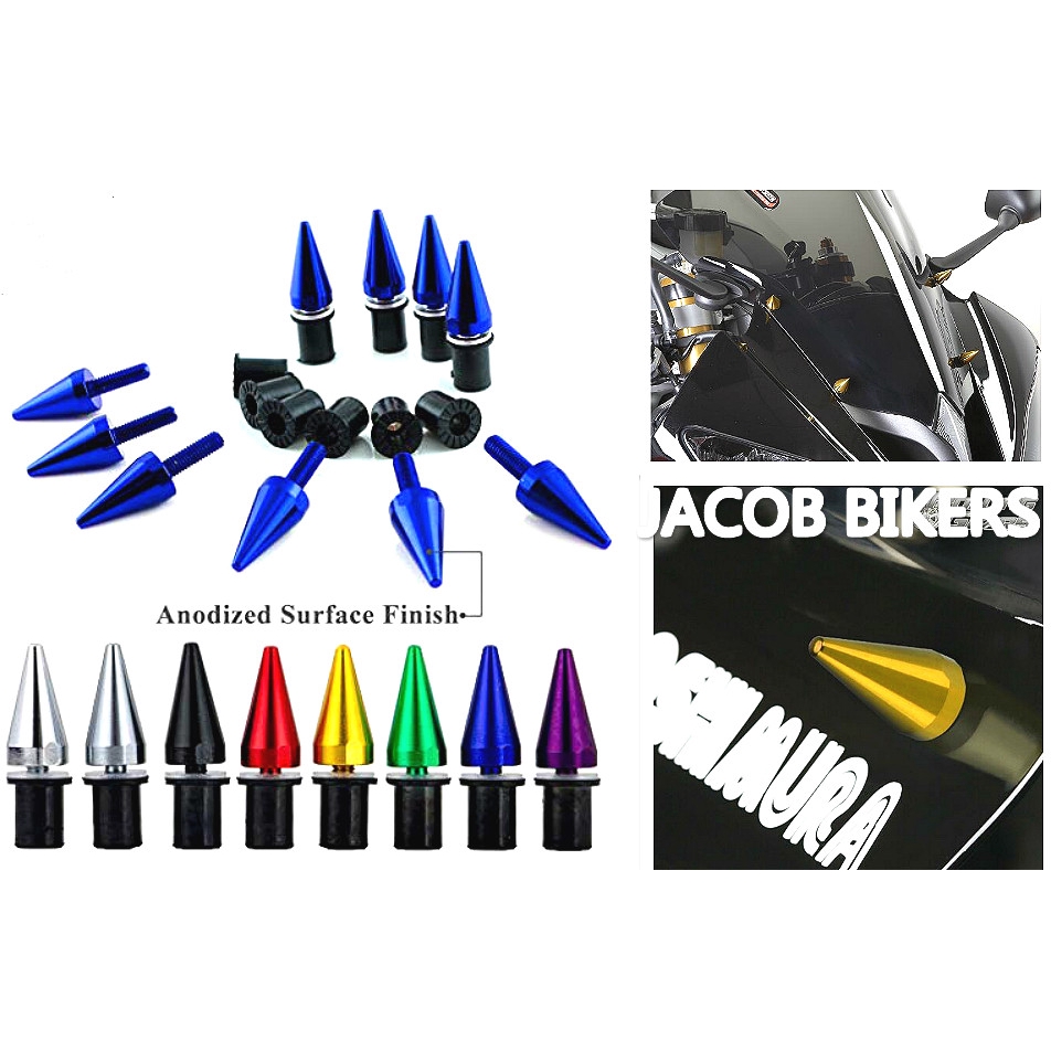 Universal Spike Motorcycle Fairing Bolts/ Windshield Screws/ Windscreen ...
