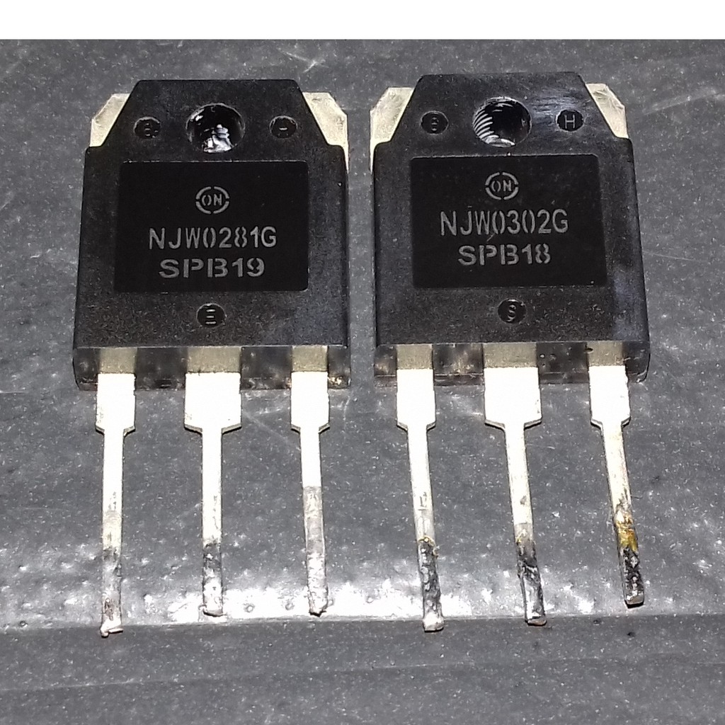 NJW0302G NJW0281G POWER AMPLIFIER OUTPUT TRANSISTOR TO-3P 15A 250V ...