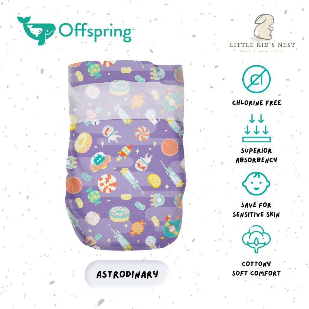 OFFSPRING Fashion Tapes Diapers Chlorine Free Diapers XL 30 Superior ...