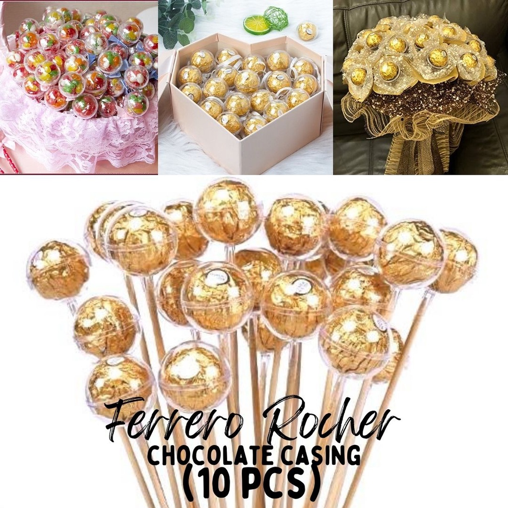 [Ready Stock] 10 pcs Ferrero Rocher Chocolate Ball Case Holder ...
