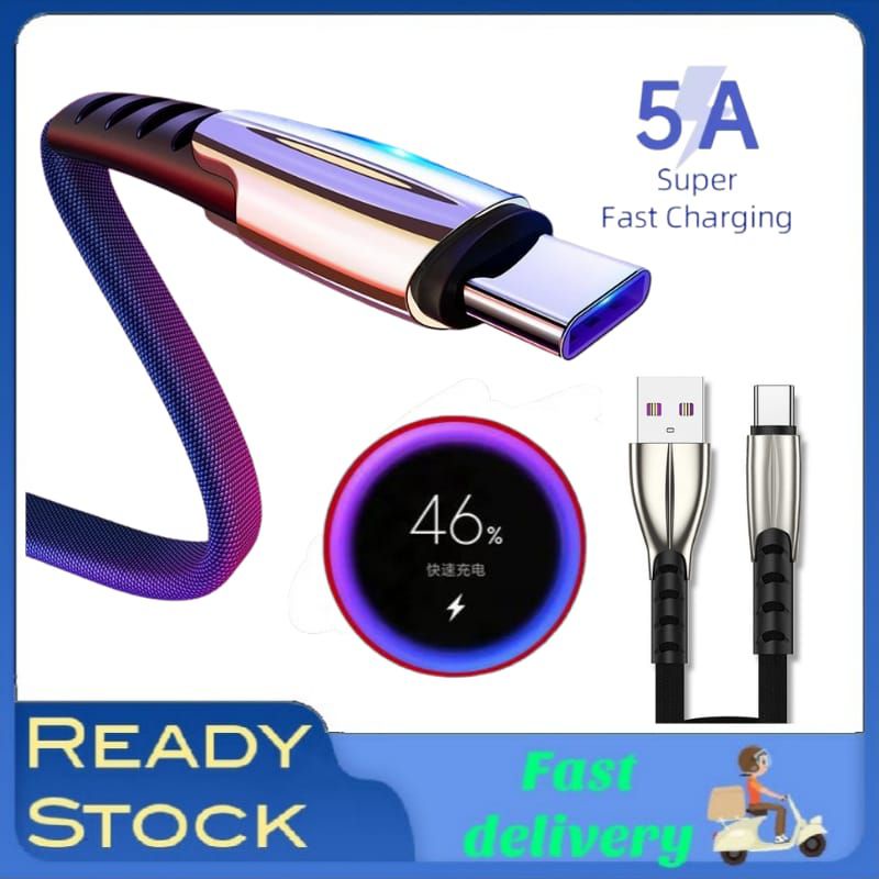 5A Fast Charge USB Cable Micro/ Type_C Compatible For All Android ...