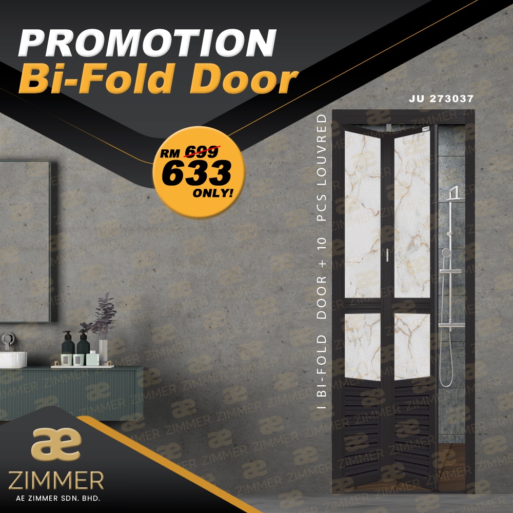 AE Zimmer Onitek i Bi-Fold Door BD6 10 Pcs Louvred (toilet door, bifold ...