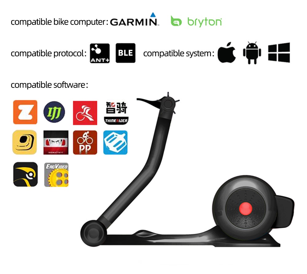 Thinkrider X3pro Smart Indoor trainer MTB Road Bicycle Cycling Built-in ...