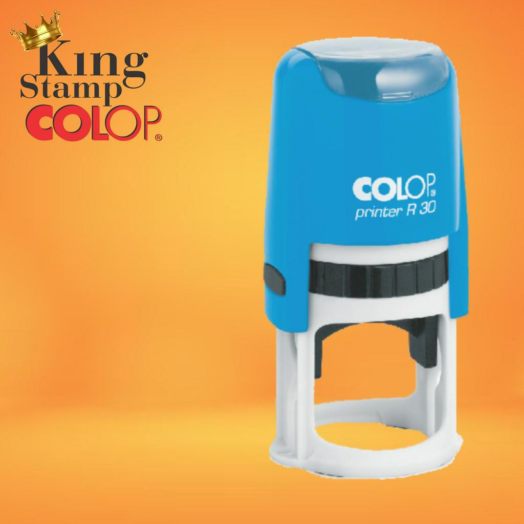 COLOP Stamp Cop Nama Stamp Chop Round Rubber Stamp | Shopee Malaysia