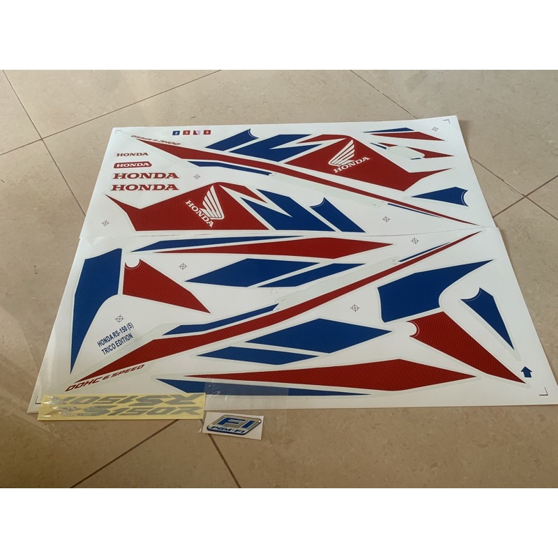 Honda rs150 body sticker (5) trico edition | Shopee Malaysia