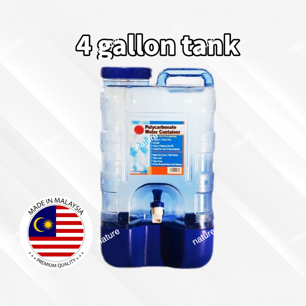 4 GALLON POLYCARBONATE WATER CONTAINER (16LITER) | Shopee Malaysia