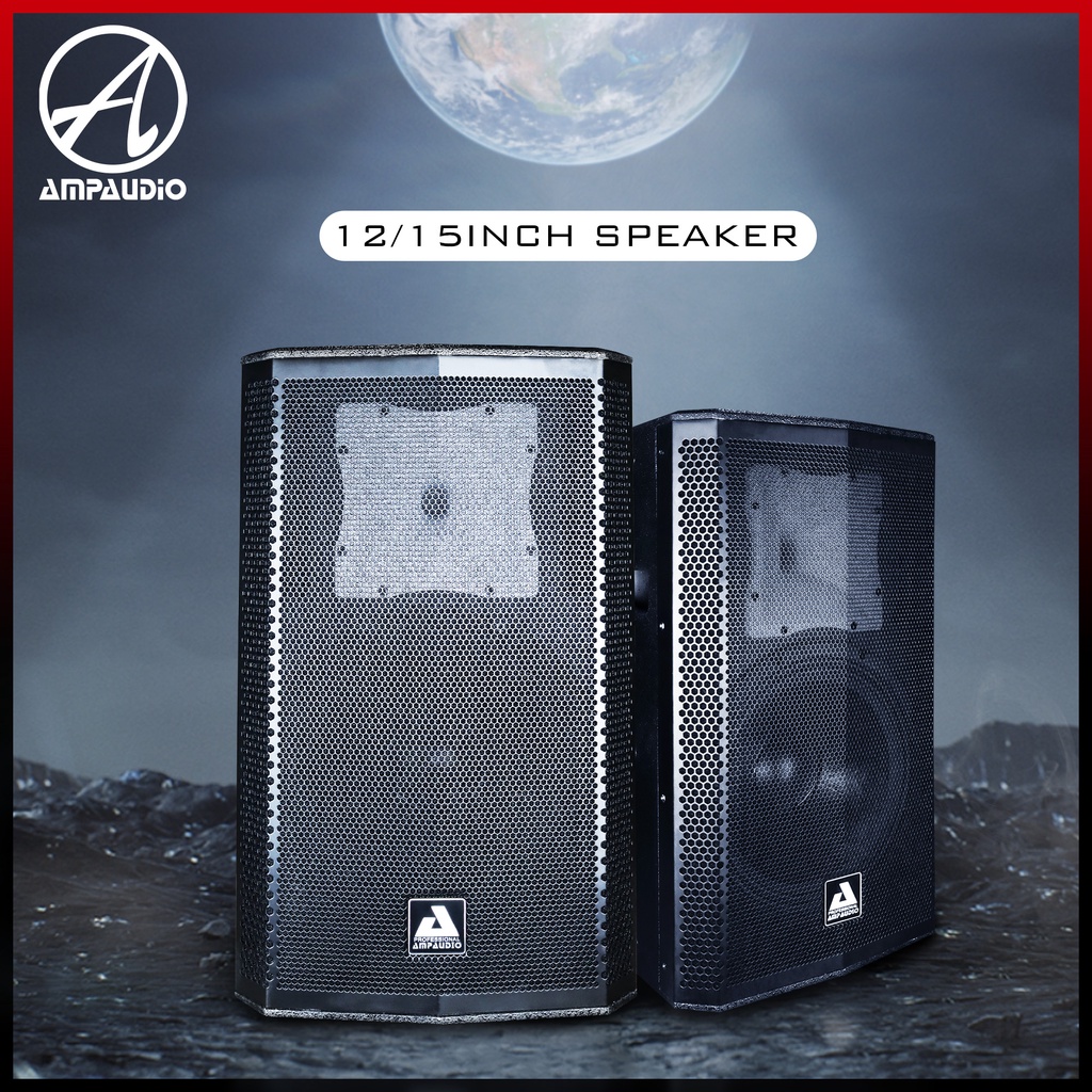 AmpAudio VS-Series 12/15 Inch Professional Speaker PA System Speaker PA ...