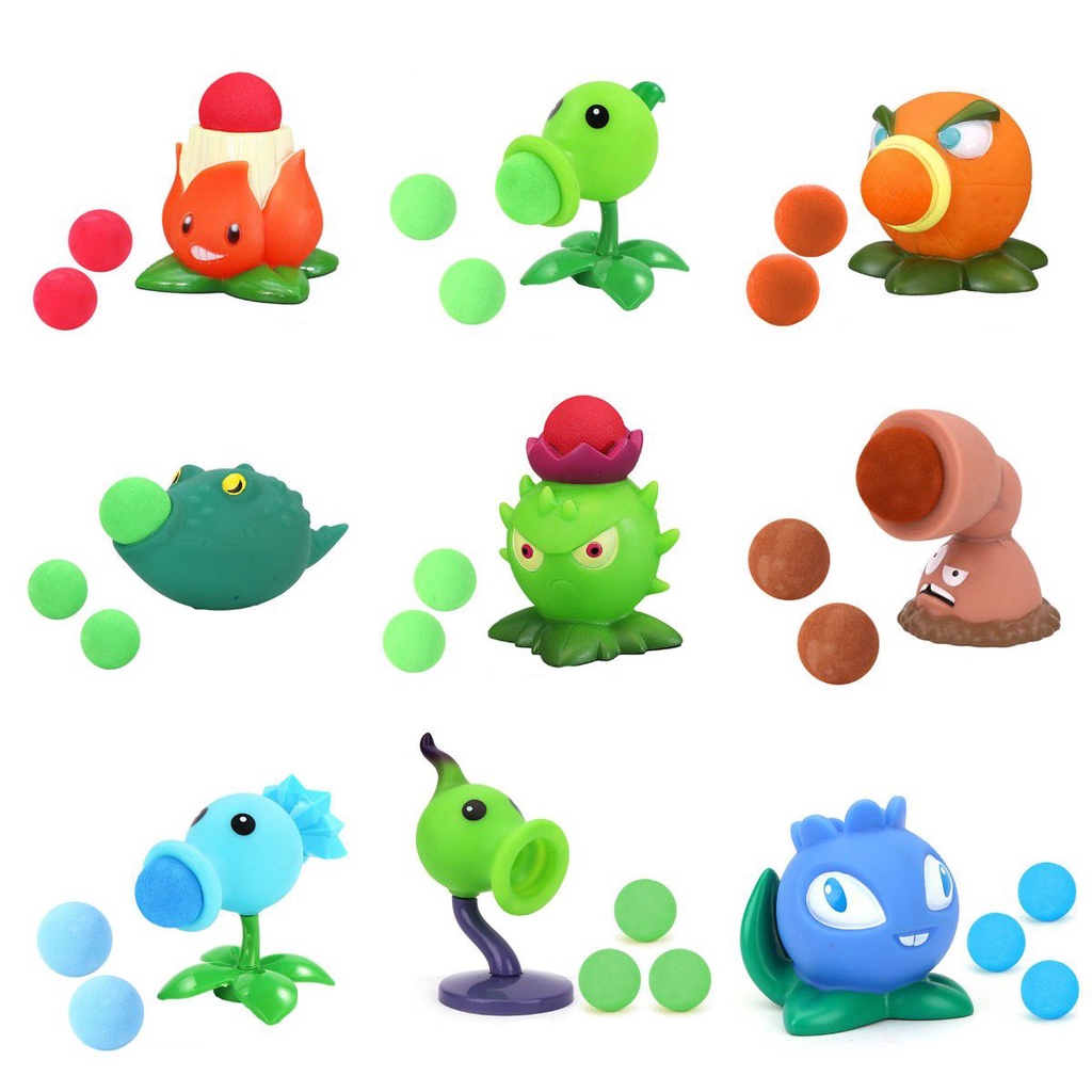 Fun And Colorful Shooting Game Plants Vs Zombies Pea Shooter Toy All ...