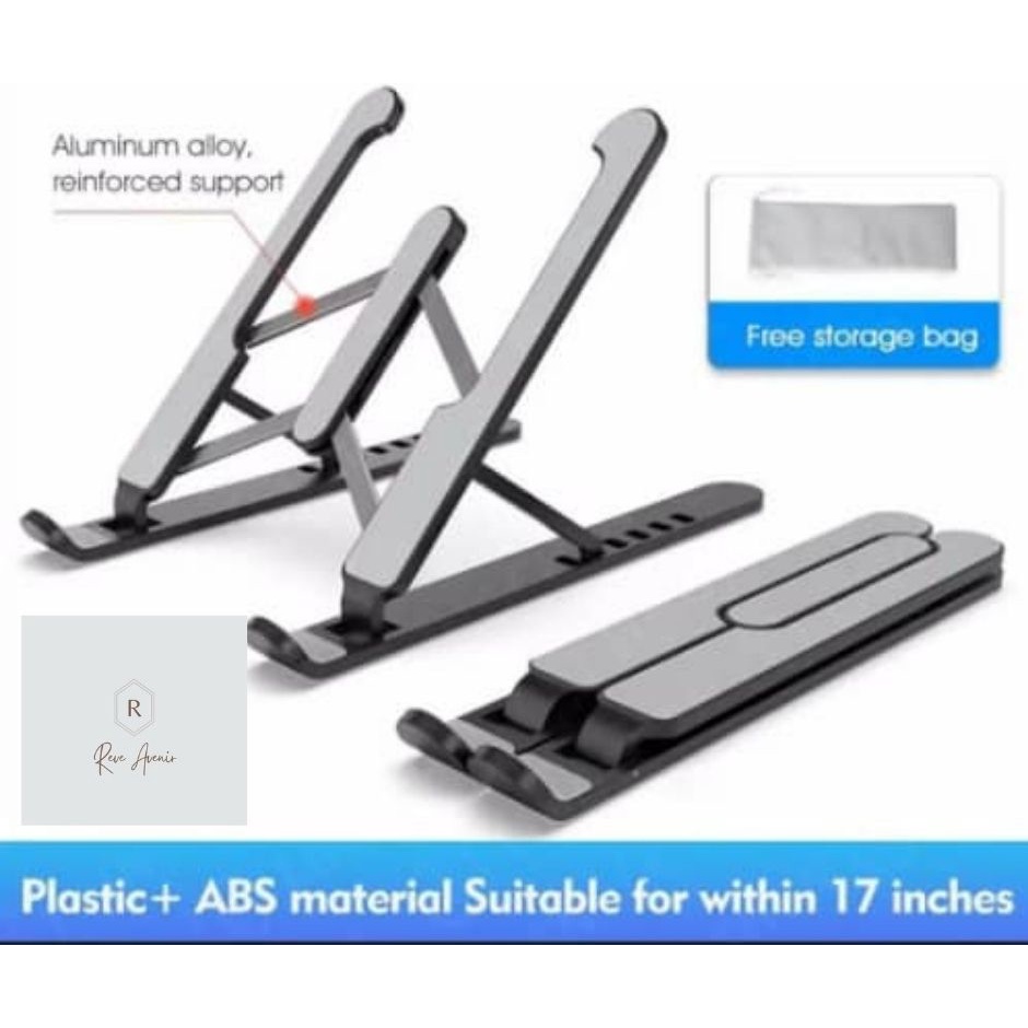 Adjustable Foldable Portable Laptop Stand Non-slip Desktop Notebook ...
