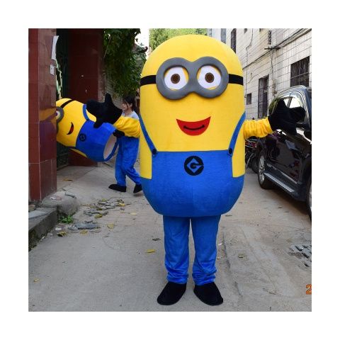 Custom Minions cartoon doll costume despicable me 2 people wearing ...