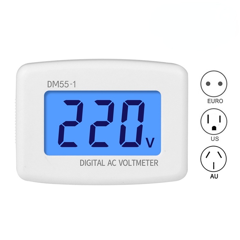 European and American plug voltmeter socket voltage tester LCD display ...