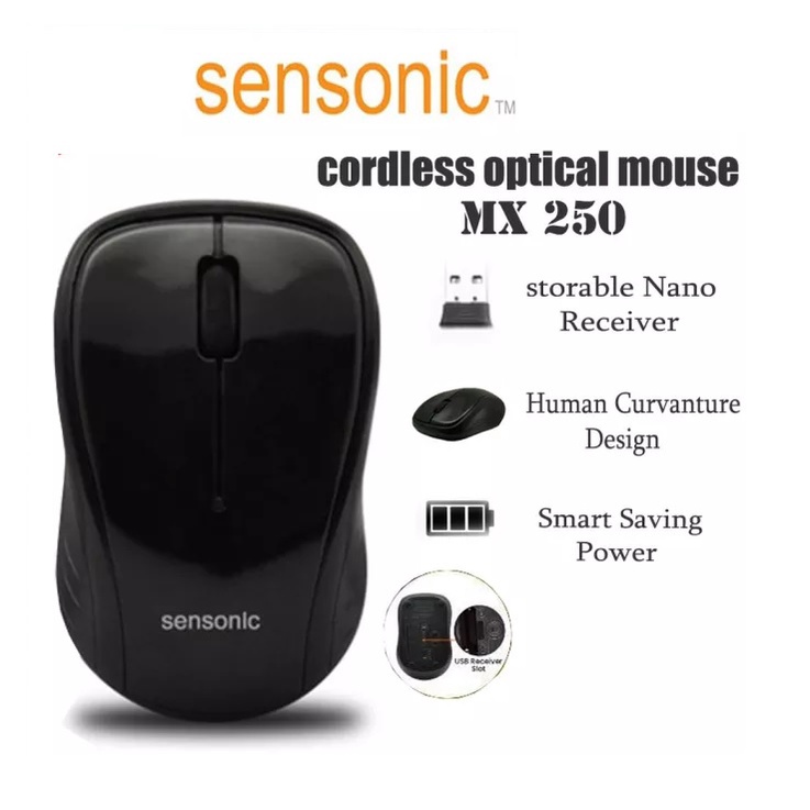 Sensonic MX250 Cordless Wireless Mouse | Shopee Malaysia