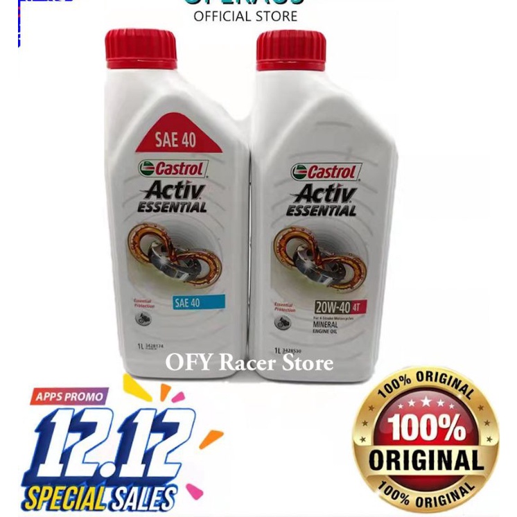 Castrol Go 20w40 SAE 40 Active Essential 20w40 SAE-40 (new stock ) 100% ...