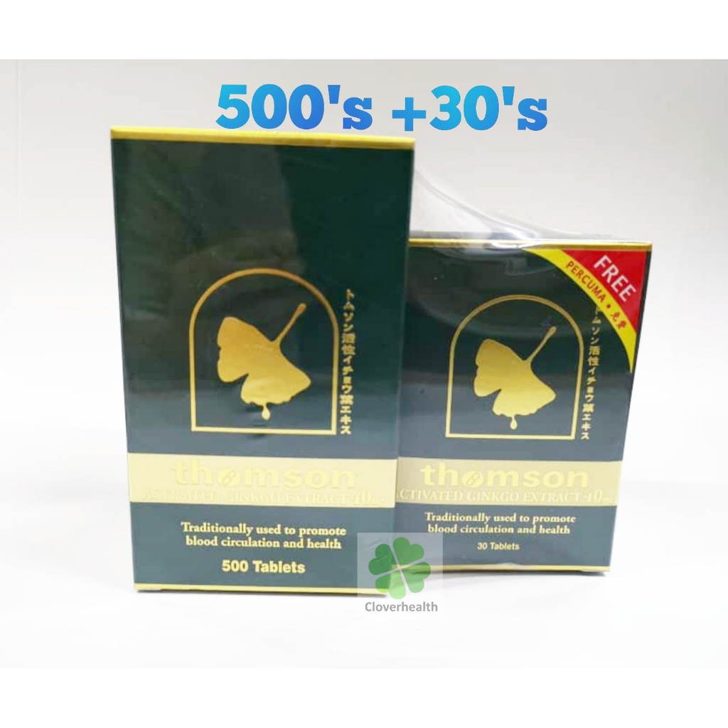 Thomson Activated Ginkgo Extract 40mg 500's + 30's [EXP:12/2028 ...