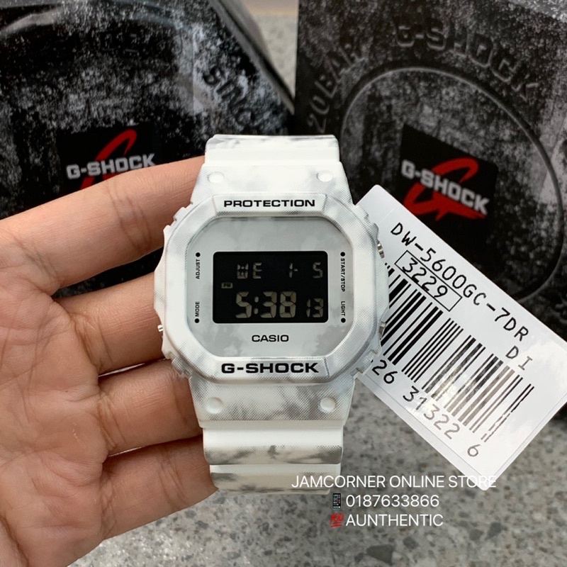 100% ORIGINAL CASIO G-SHOCK DW-5600GC-7 snowflakes in a camouflage ...
