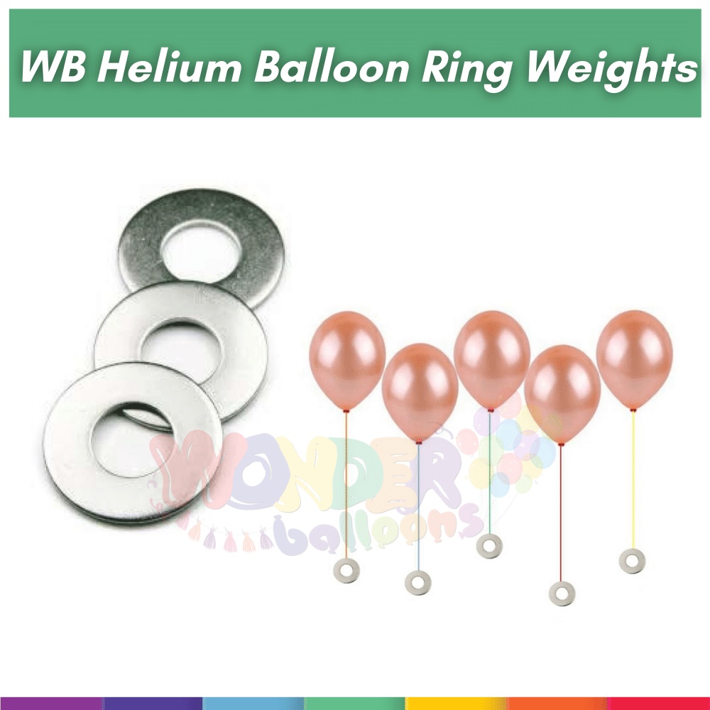 {10pcs / 50pcs} Balloon Metal Chrome Ring Weight | Besi Belon ...