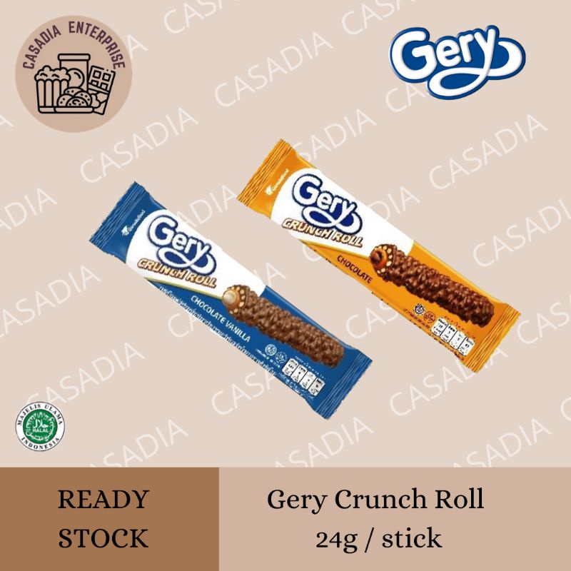 [HALAL] Gery Crunch Roll 24g / stick (Assorted Flavour) | Shopee Malaysia