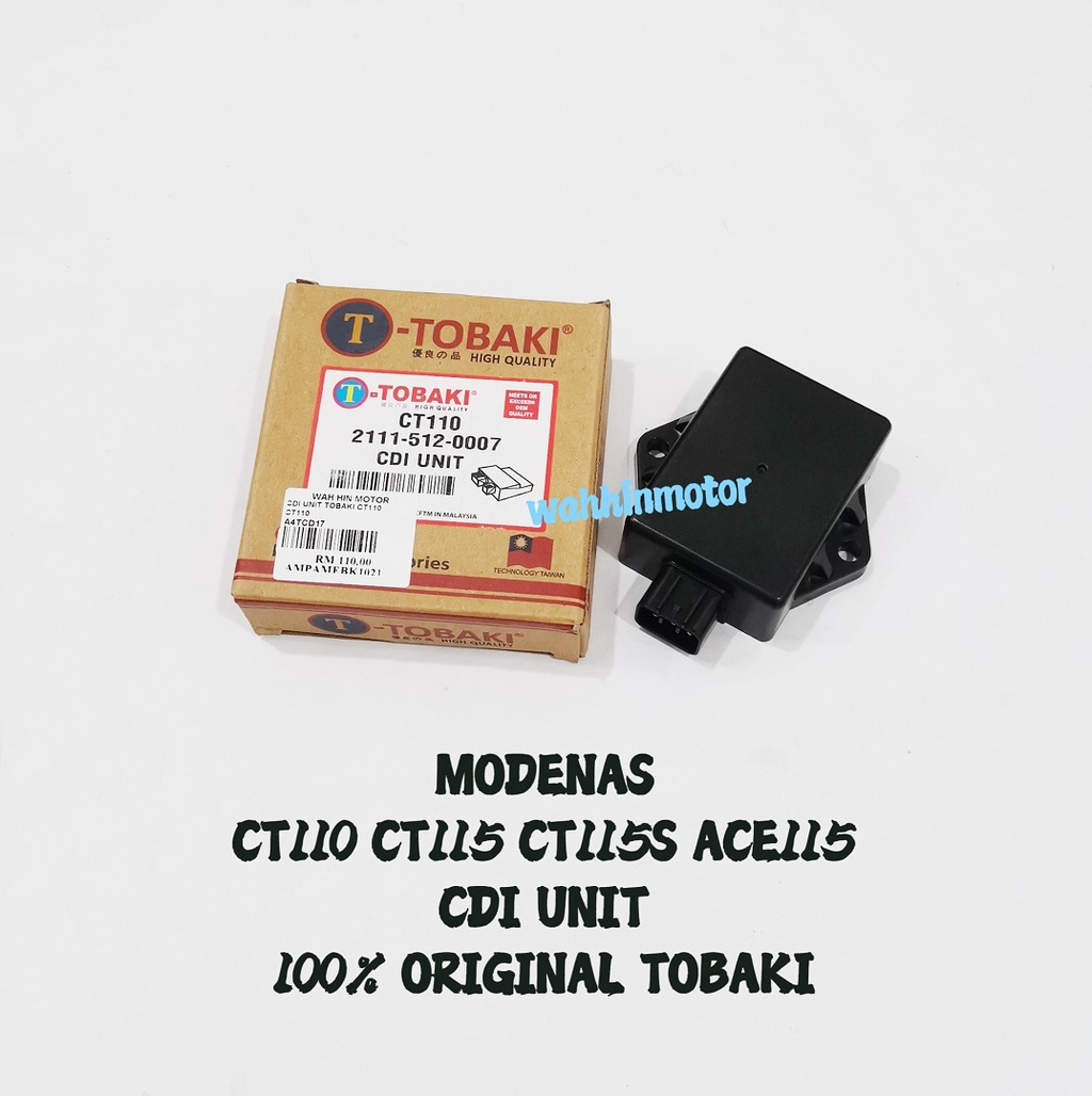 TOBAKI CDI UNIT MODENAS KRISS 100 CT100 CT115 CT110 ACE115 KRISS 2 ...