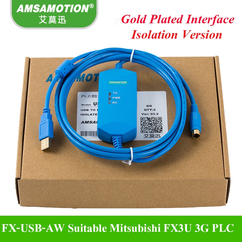 SZ FX-USB-AW Suitable Mitsubishi PLC Programming Cable Communication ...
