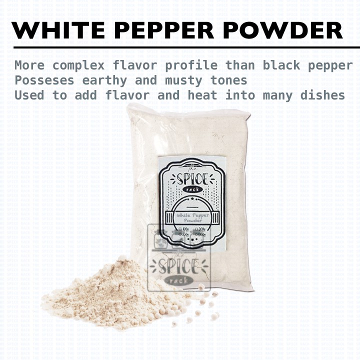 Fine or Ground White Peppercorn Powder (White Pepper Powder) | Shopee ...